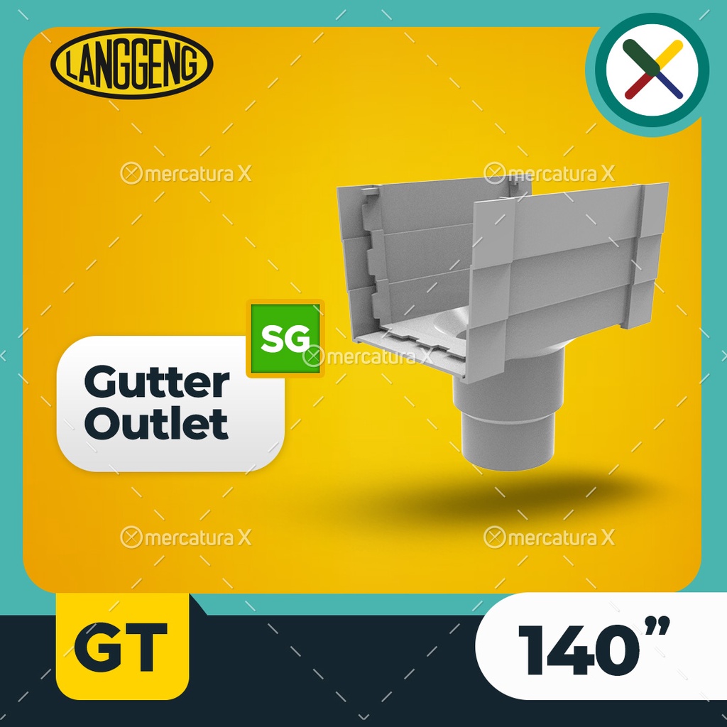 Jual Corong Talang Air Gutter Outlet SG - GT 140" - Fitting PVC ...