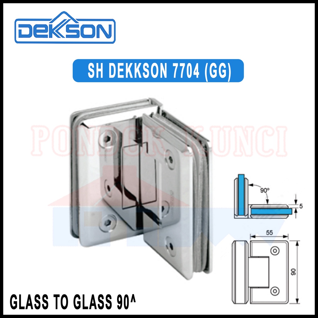 Jual Engsel Pintu Kaca Shower Dekson 7704 Glass To Glass Shower Hinge ...