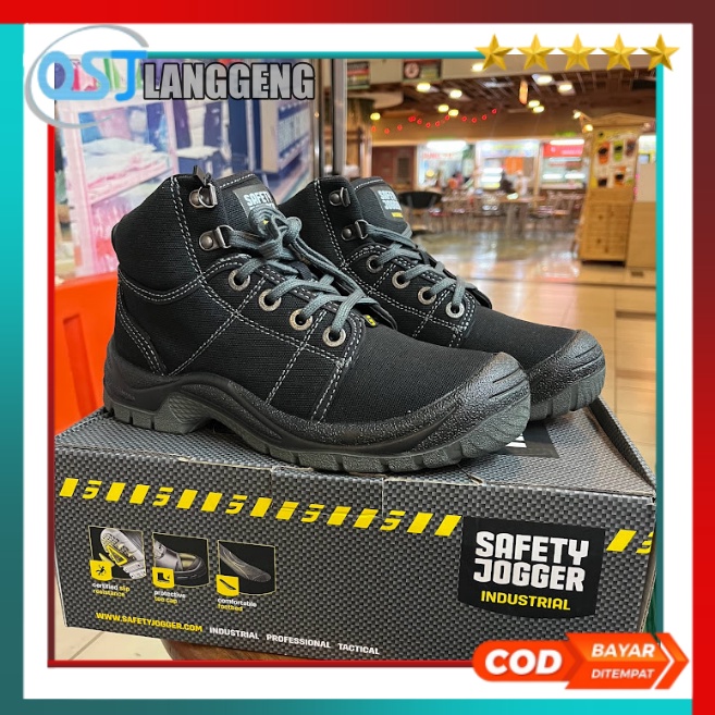 Jual Sepatu Safety Jogger DESERT Hitam - Safety Shoes Jogger DESERT ...