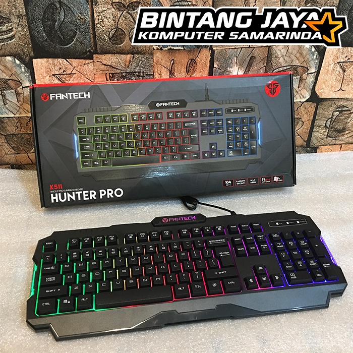 Jual Fantech Hunter PRO K511 Keyboard Gaming Membrane Switch RGB ...