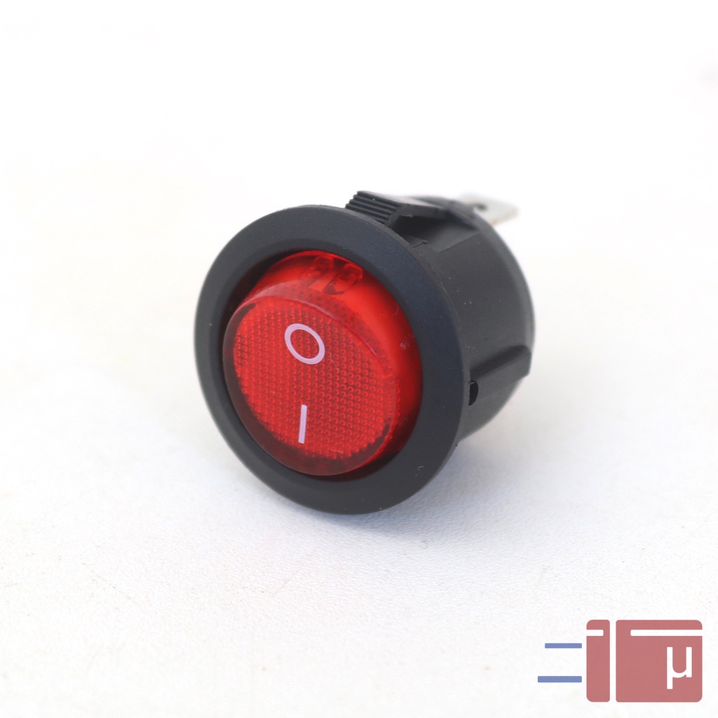Jual Saklar Rocker Switch 3 Pin Bulat Merah Plus Lampu KCD1-101N-5 6A ...
