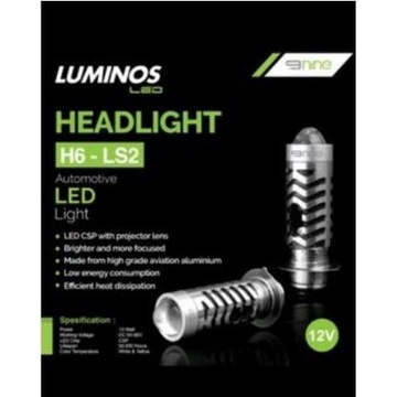 Jual LAMPU LED DEPAN MOTOR H6 LS2 LASER HI LOW LUMINOS DC DOUBLE COLOR WHITE YELLOW + LAMPU ...