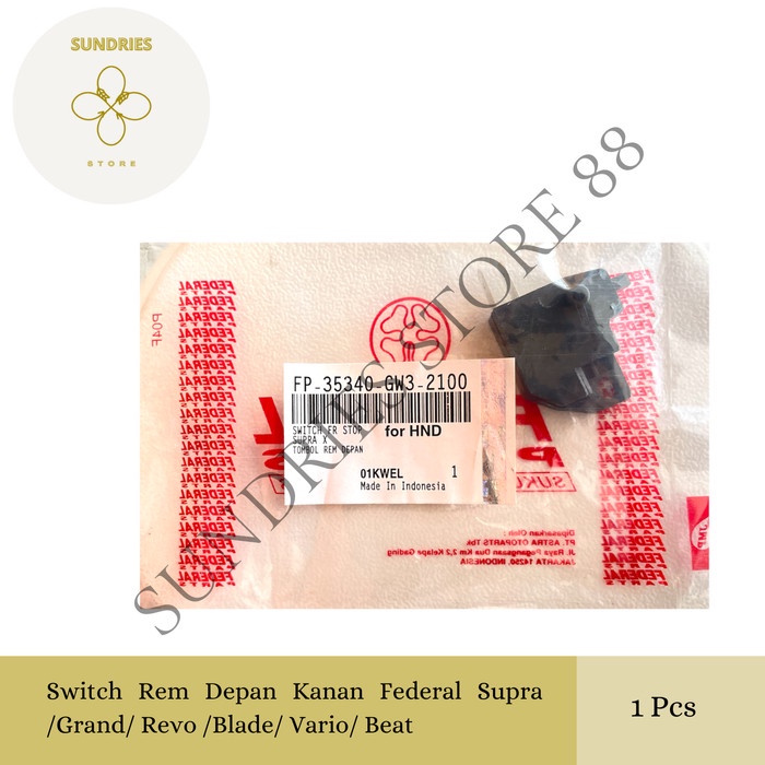 Jual Switch / Swit Rem Depan Kanan FP-35340-GW3-2100 Federal Karisma ...