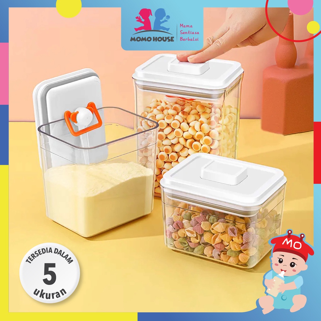 Jual MOMO HOUSE Tempat Susu Bubuk Bayi Toples Susu Bubuk Milk Powder ...