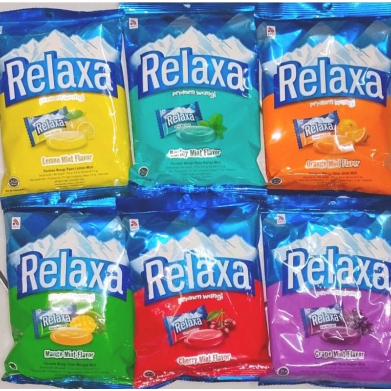 Jual Permen RELAXA 5 varian rasa 125Gr (50 x 2.5Gr) | Shopee Indonesia