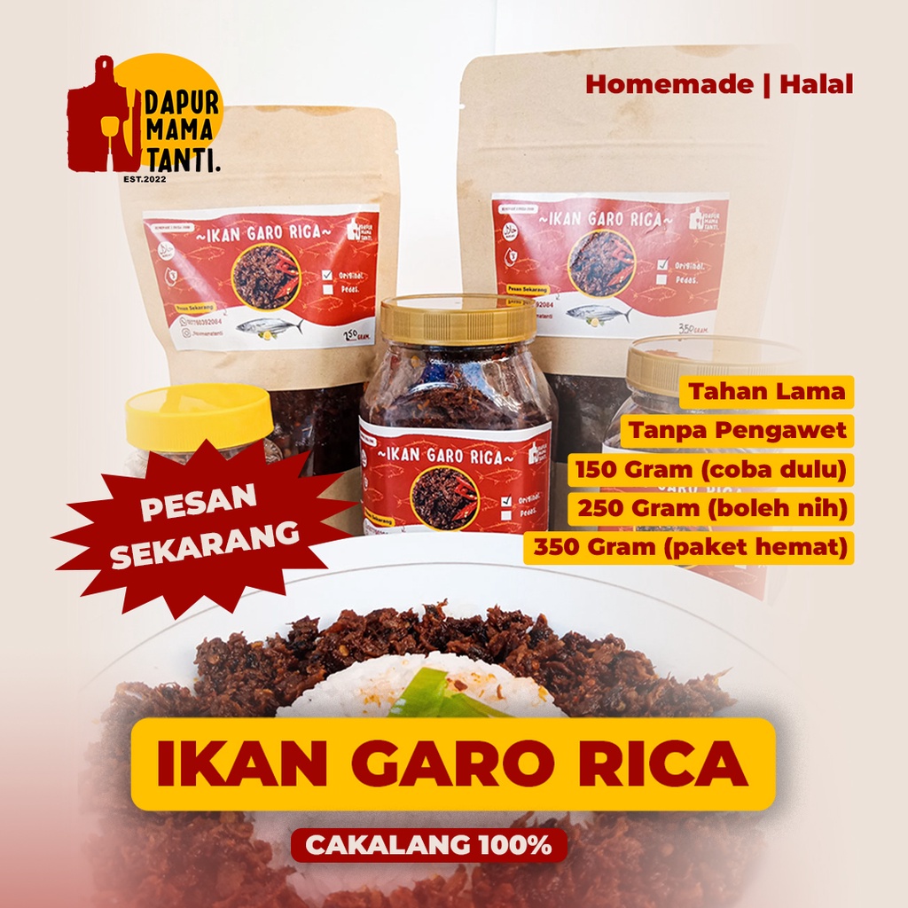 Jual Dapur Mama Tanti Ikan Garo Rica / Cakalang Suwir / Ikan Cakalang ...