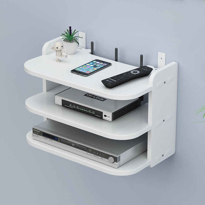 Jual Rak Dinding Set Top Box Tempat Penyimpanan Router WIFI Modem ...