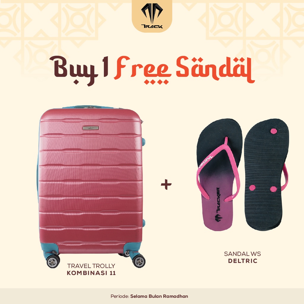 Jual TRACK TAS KOPER TRAVEL TROLLY KOMBINASI 11 | Shopee Indonesia