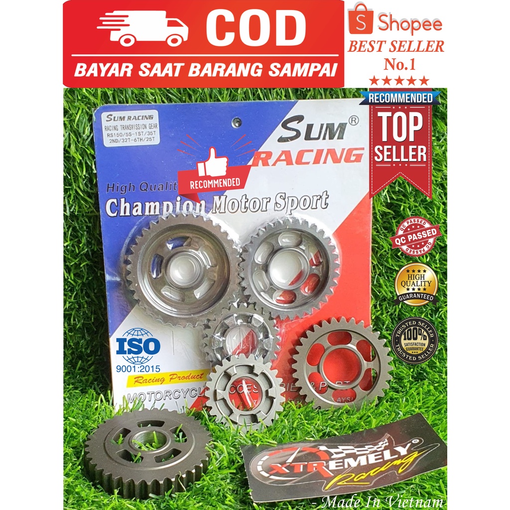Jual GIGI RASIO GEAR BOX ENGINE HONDA SONIC 150R / SUPRA GTR SUM RACING ...