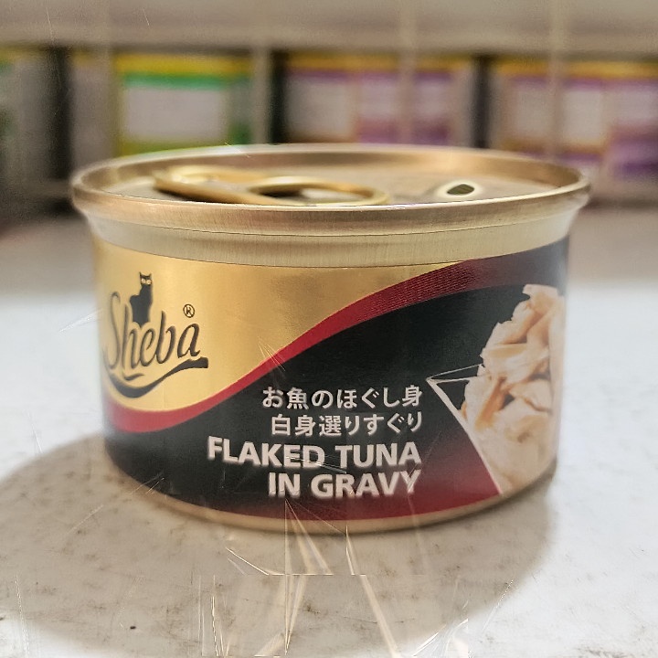 Jual Makanan Kucing Sheba Kaleng Adult Flaked Tuna In Gravy 85G Wet ...
