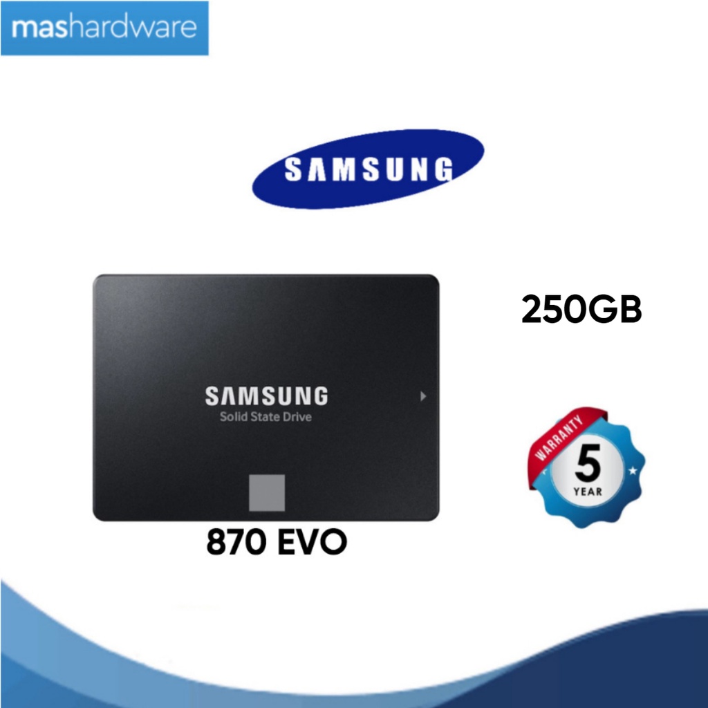 Jual SSD SAMSUNG 250GB 870 EVO 2.5 Inch SATA III | Shopee Indonesia