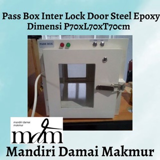 Jual Passbox Clean Room Steel Epoxy Interlock Door + Lampu UV+TL ...