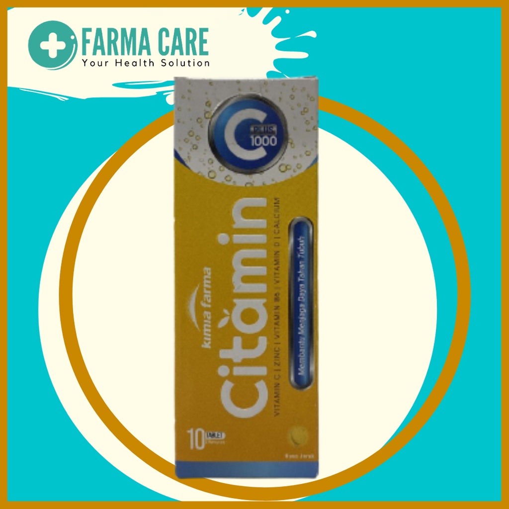 Jual CITAMIN C PLUS 1000MG EFF (DUS 10 TAB) | Shopee Indonesia