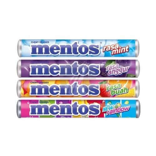 Jual Mentos Chewy Dragees Permen Roll | Shopee Indonesia