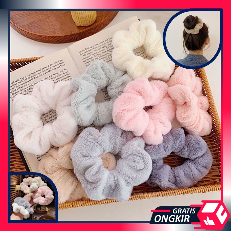Jual Gratis Ongkir - F5723 Ikat Rambut Scrunchie Korea / Kunciran Cepol ...