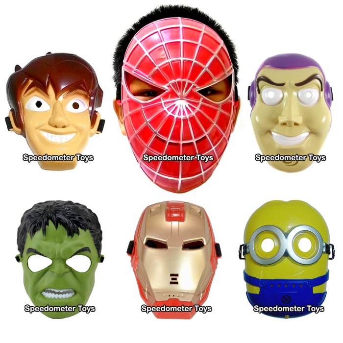 Jual Topeng Anak Ben 10, Spiderman, Toy Story Buzz, Hulk, Ironman ...