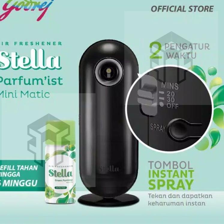Jual Paket Meriah Stella Mini Matic Box Set Alat+Refil 40ml+ Green Fantasi (Baru) | Shopee Indonesia