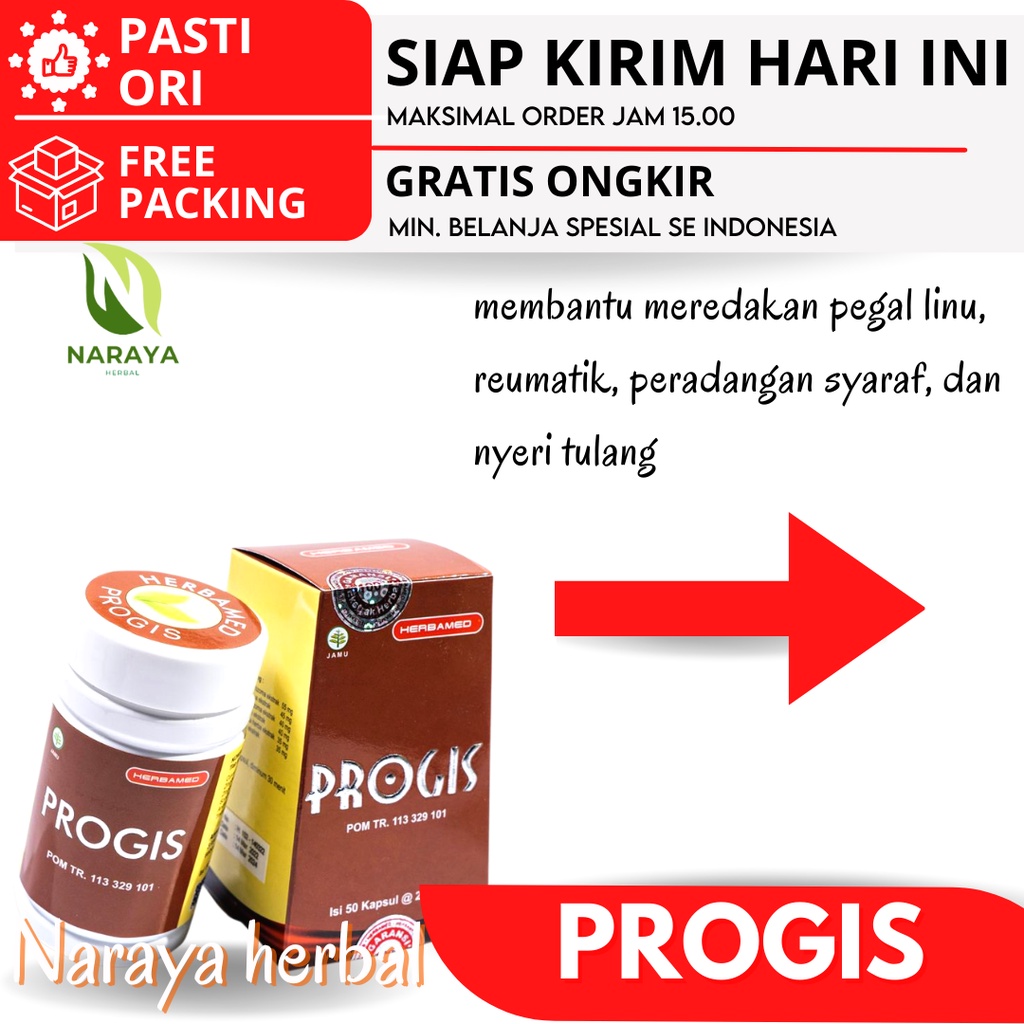 Jual HERBAMED PROGIS ORIGINAL Obat Urat Kejepit Syaraf Kecetit Saraf ...