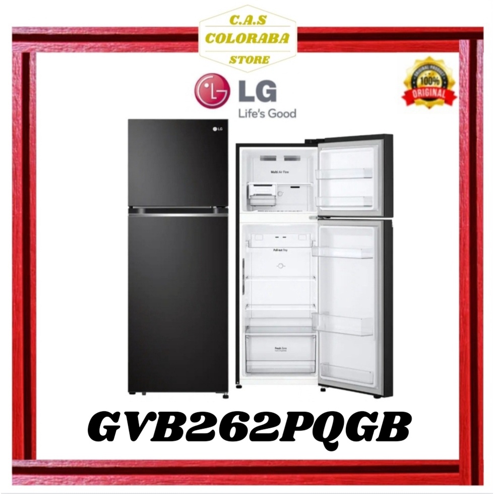 Jual KULKAS LG GVB262PQGB KULKAS 2 PINTU INVERTER GV-B262PQGB GVB262 GV ...