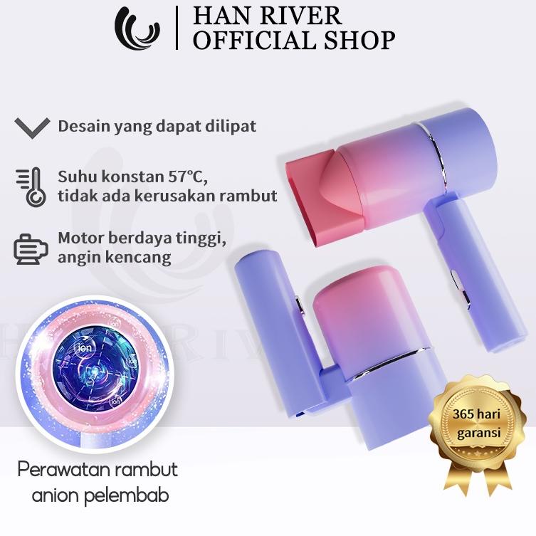 Jual HAN RIVER Hair Dryer Portable Pengering Rambut Hair Protection ...