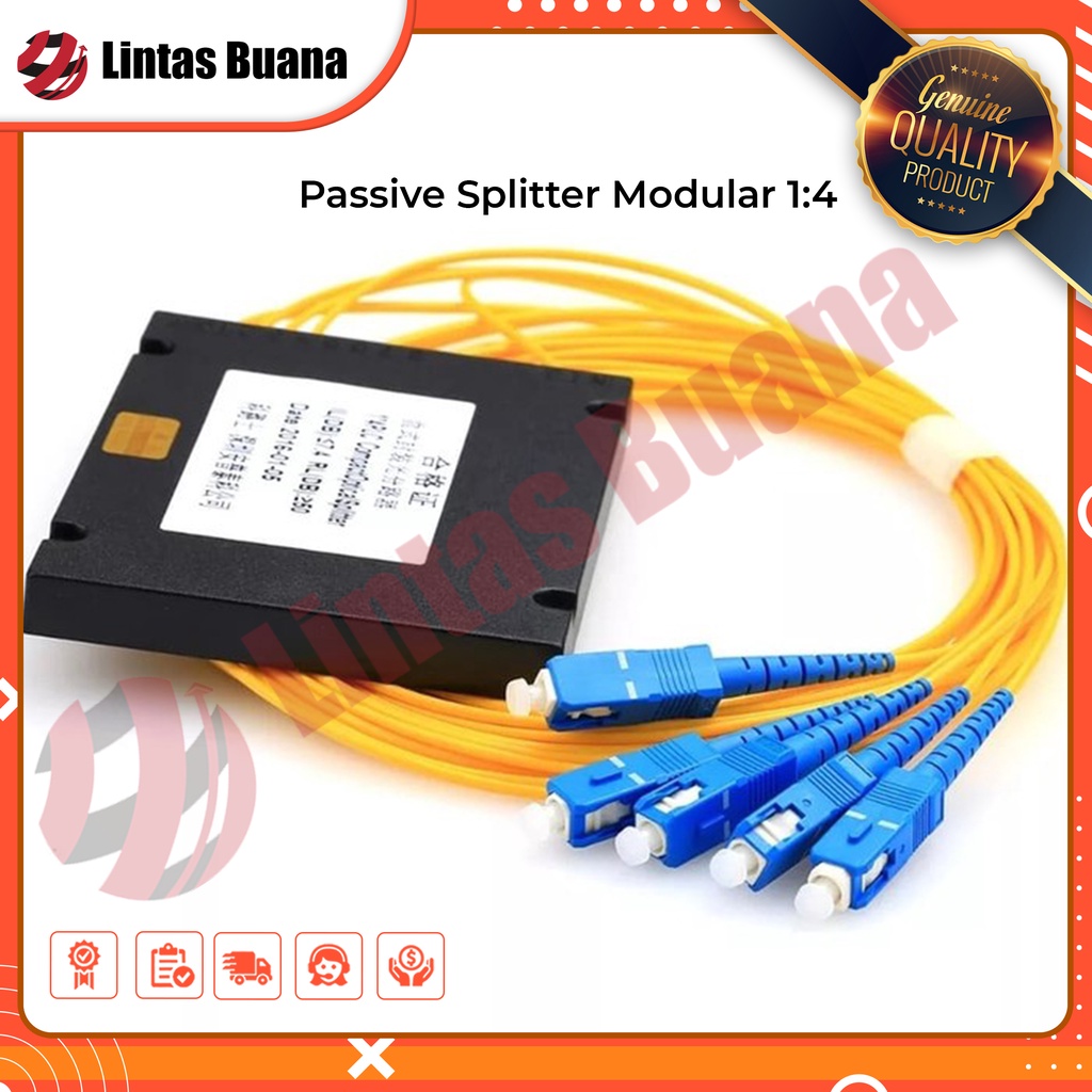 Jual Passive splitter Modular / pasif spliter Modular 1:4 fiber optic ...