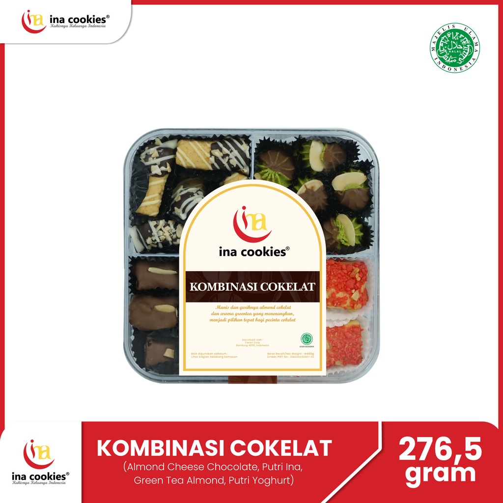 Jual Ina Cookies Kombinasi Coklat Hampers Kue Kering Terenak Kue coklat ...