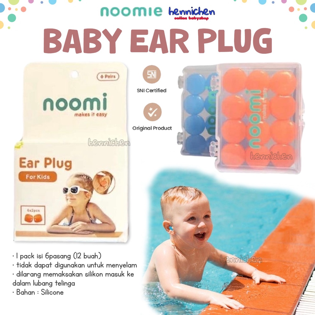 Jual NOOMI BABY EAR PLUG KIDS PENUTUP TELINGA BAYI ANAK WATERPROOF ...
