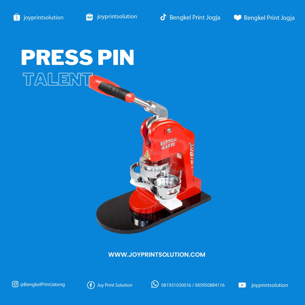 Jual Mesin Press PIN Talent | Shopee Indonesia