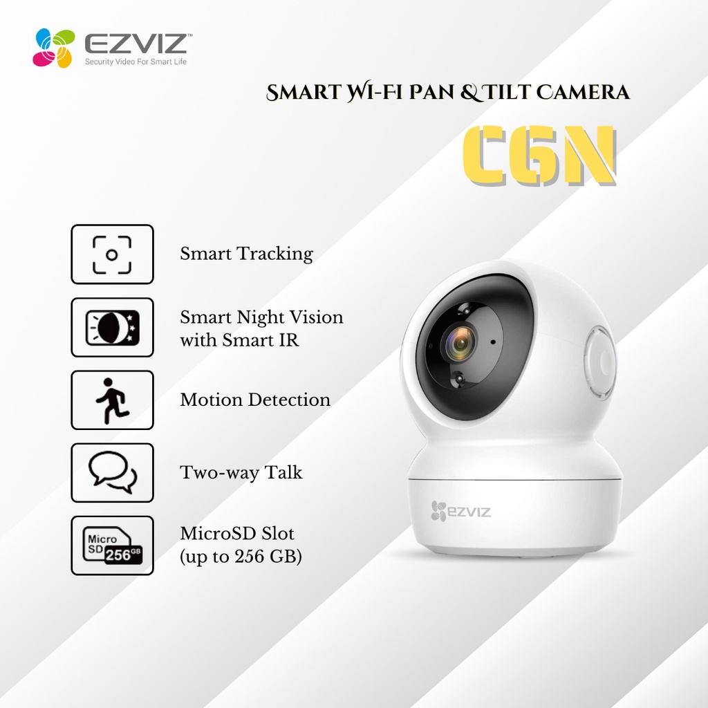 Jual Camera CCTV WiFi Ezviz C6N 1080P Wireless Smart IP Garansi Resmi ...