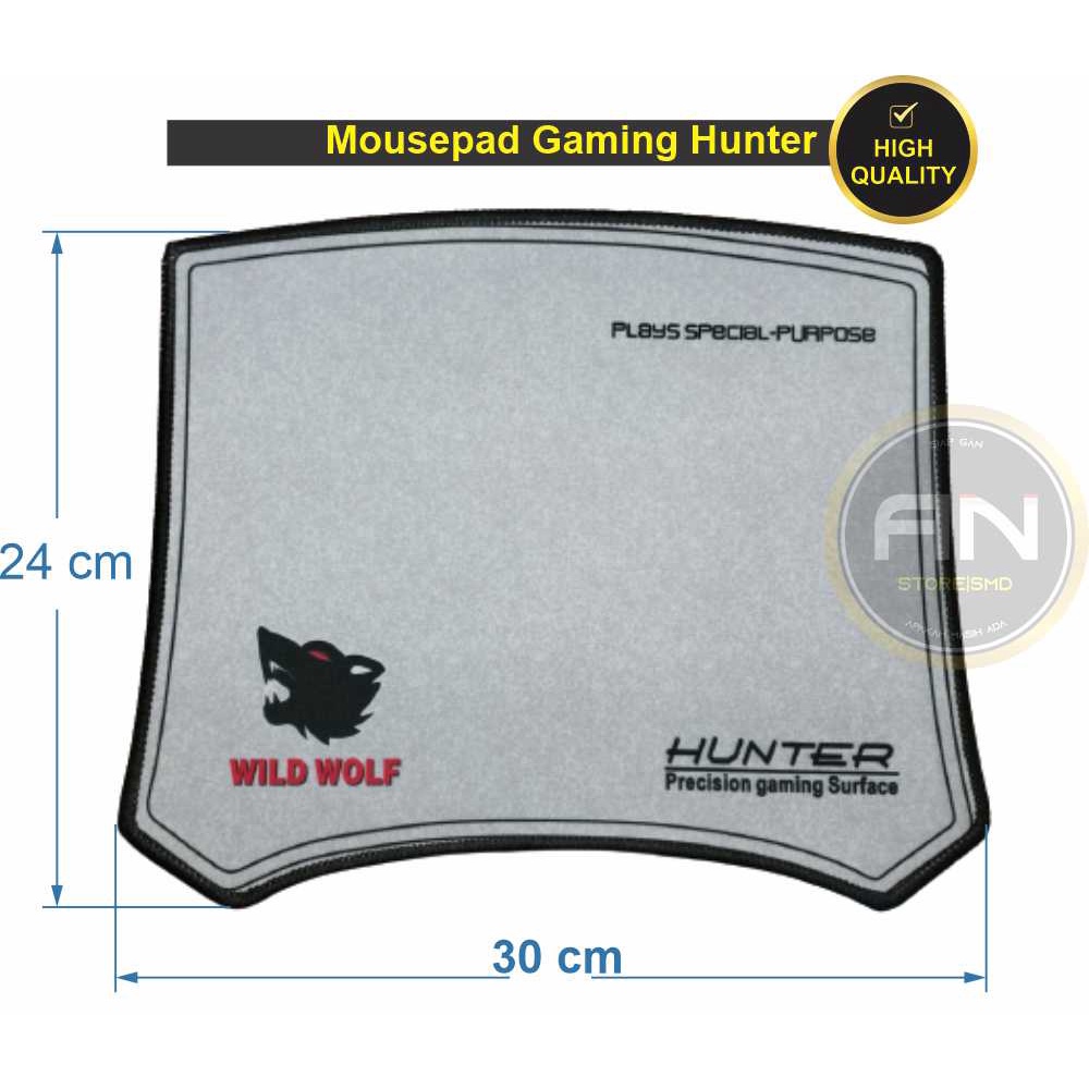 Jual MOUSE PAD GAMING WILD WOLF HUNTER PERCISION GAMING SURFACE ALAS ...