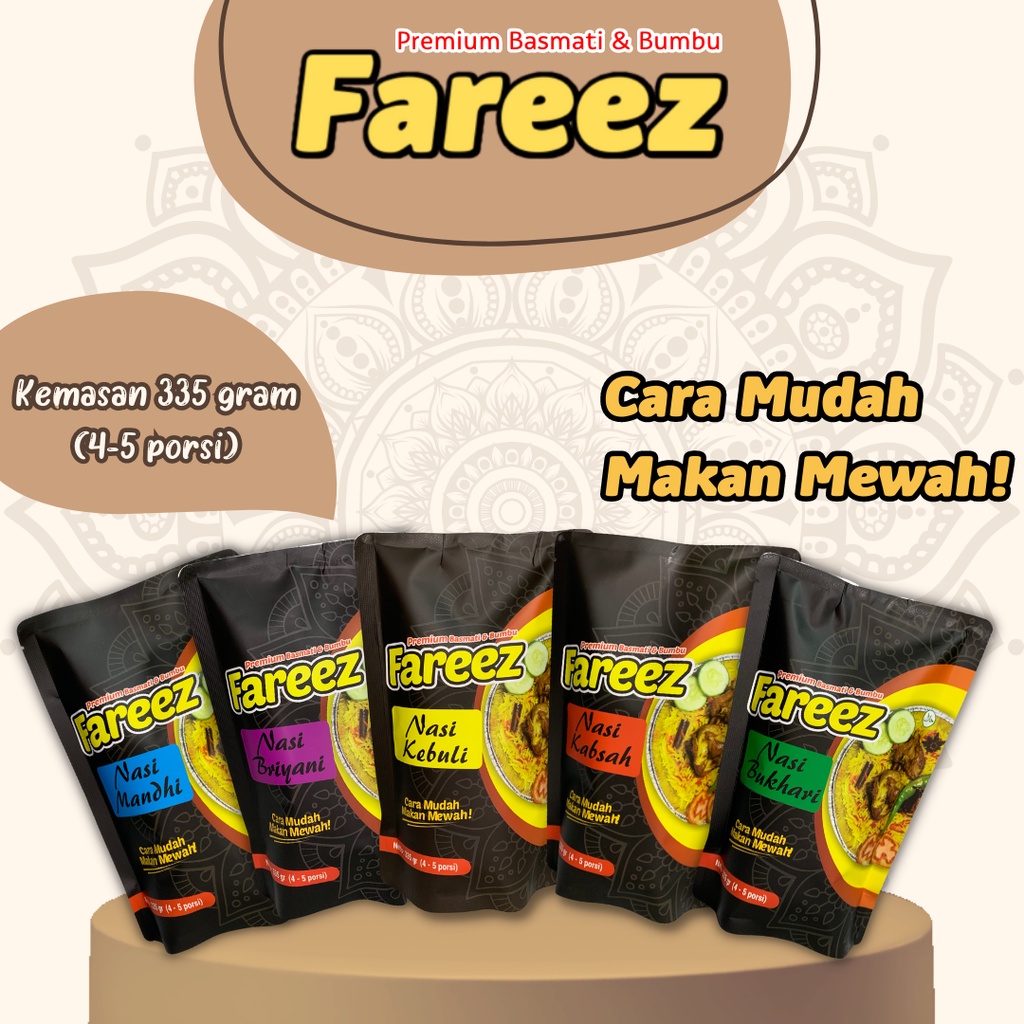 Jual Fareez Basmati instant, Beras Basmati + Bumbu Kemasan 335 gram ...