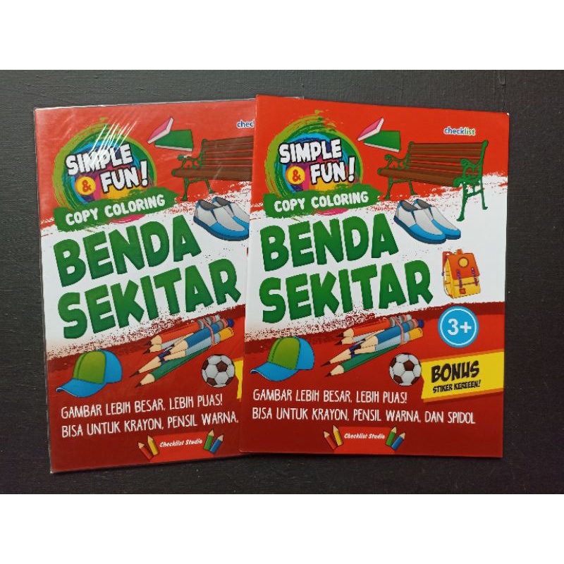 Jual Simple dan fun copy coloring buah, benda, rumah taman | Shopee ...