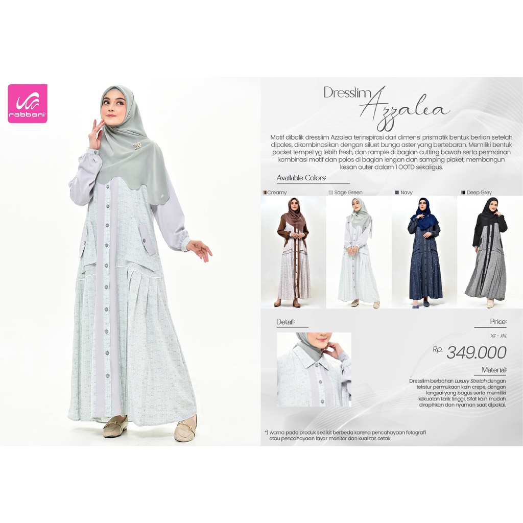 Jual Rabbani - Dresslim Azzalea / Gamis Dresslim Rabbani Terbaru ...