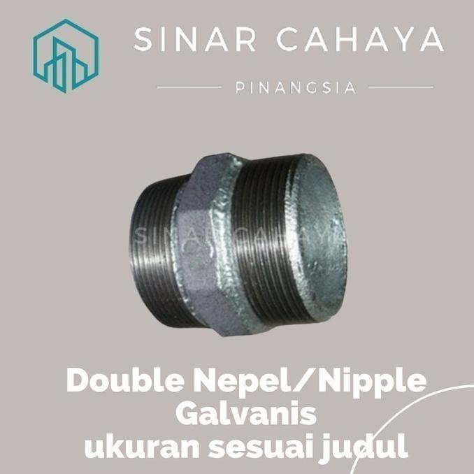 Jual Double Nepel / Nipple 6" Inch Besi Galvanis | Shopee Indonesia