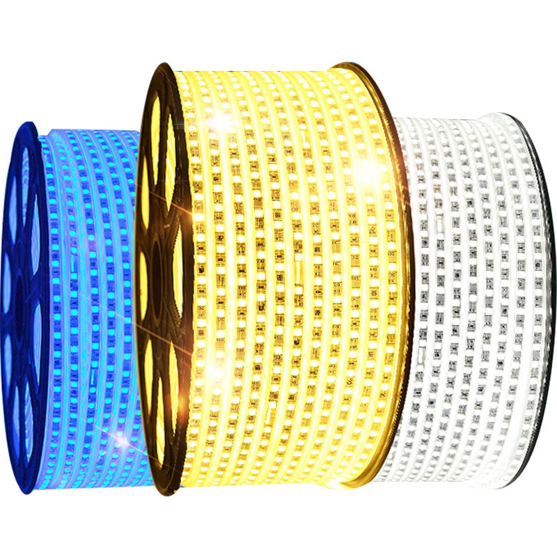 Jual SMD AC 220VLampu LED Strip Selang 5050 meteran (100M FULL+SOKET ...