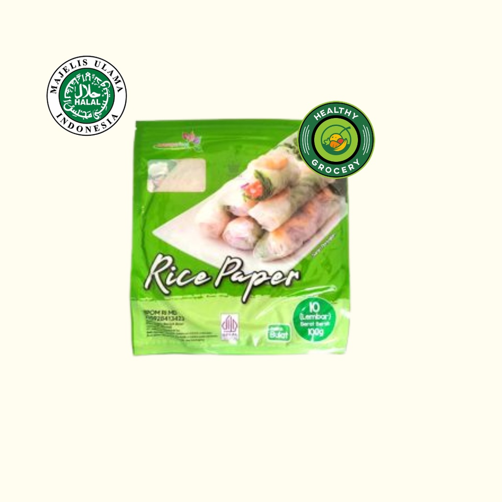 Jual Rice Paper / Banh Trang Paper rice Bulat 100gr Isi 10 Lembar High ...