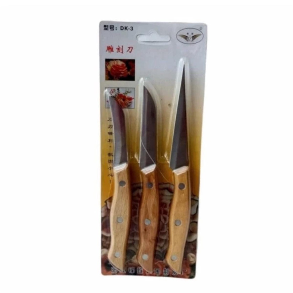 Jual PISAU GARNISH PISAU UKIR BUAH CARVING SET HOMEPRO isi 3 pcs ...