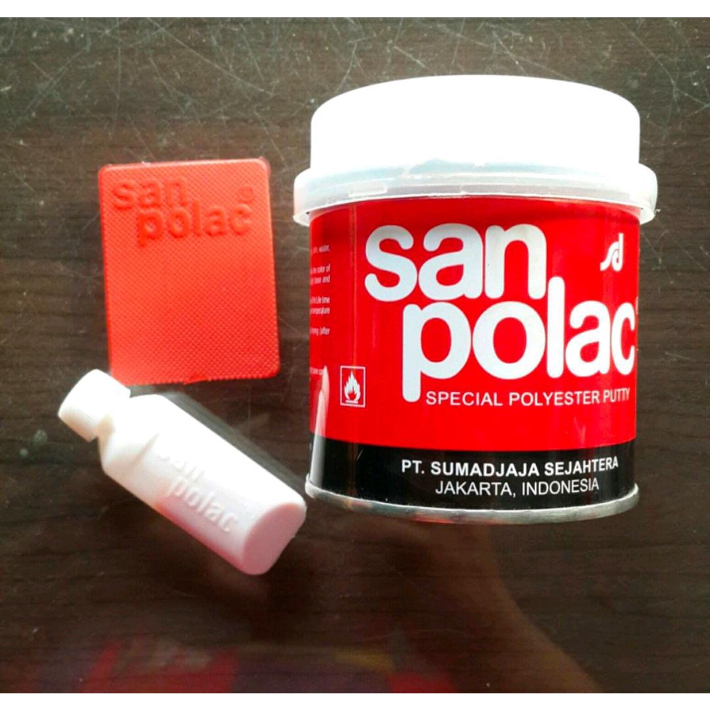 Jual DEMPUL SANPOLAC 250 Gram/ Dempul Plastik Sanpolac 1/4/Dempul ...