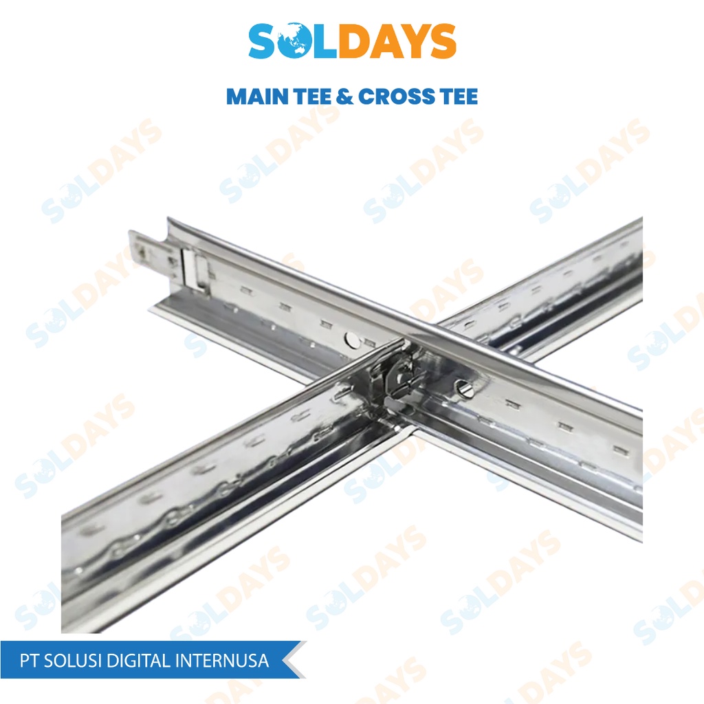 Jual SOLDAYS Ceiling Tee Bar /Main Tee / Cross Tee / T Cross T Sudut ...