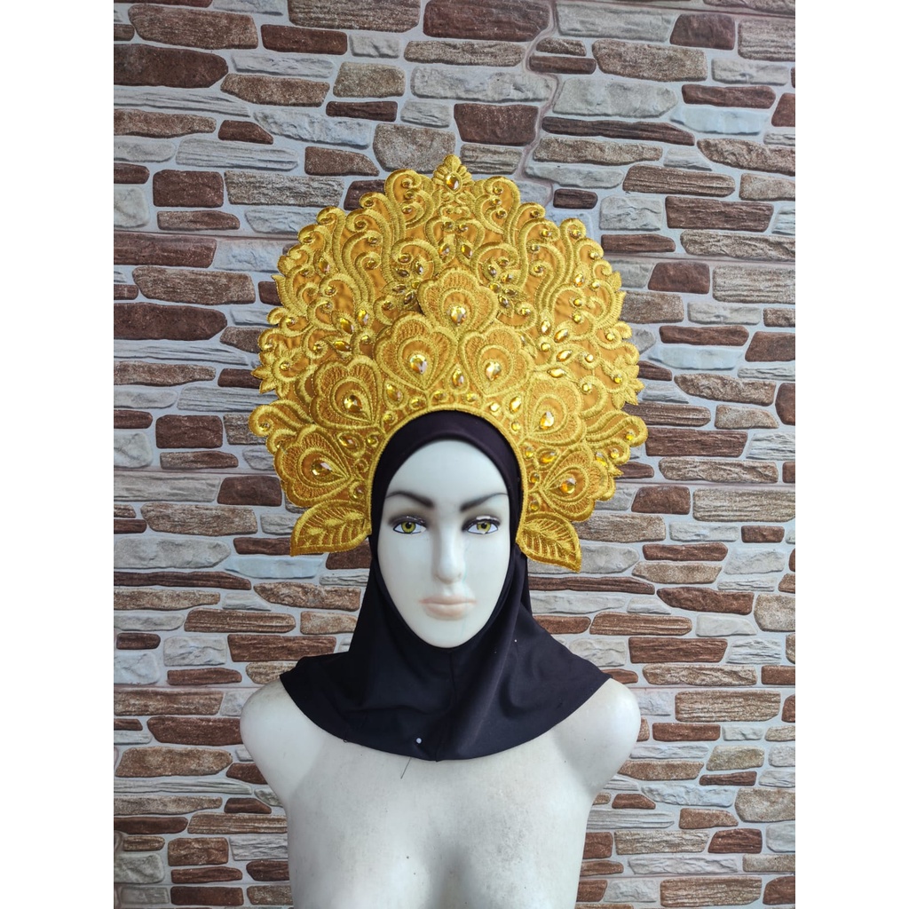 Jual Renda Bordir Mahkota Siger Tari Full Payet | Shopee Indonesia
