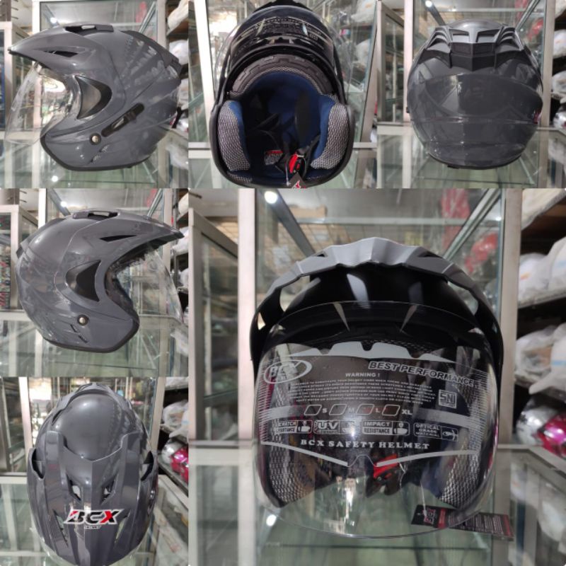 Jual HELM JP8 MODEL INK T1 SOLID DOUBLE VISOR ALL COLOUR | Shopee Indonesia