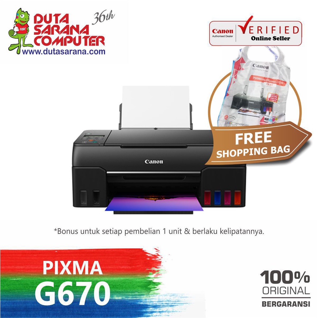 Jual Printer Canon G670 G-670 G 670 Printer Multi Function Inkjet Print ...