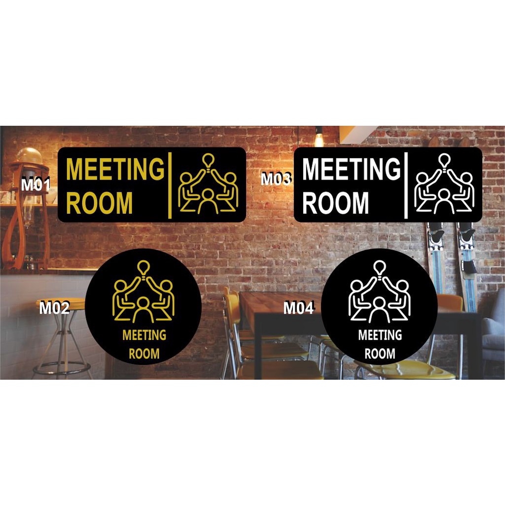 Jual Stiker Meeting Room, Ruang Meeting Modern 10x25cm dan 15x15cm ...