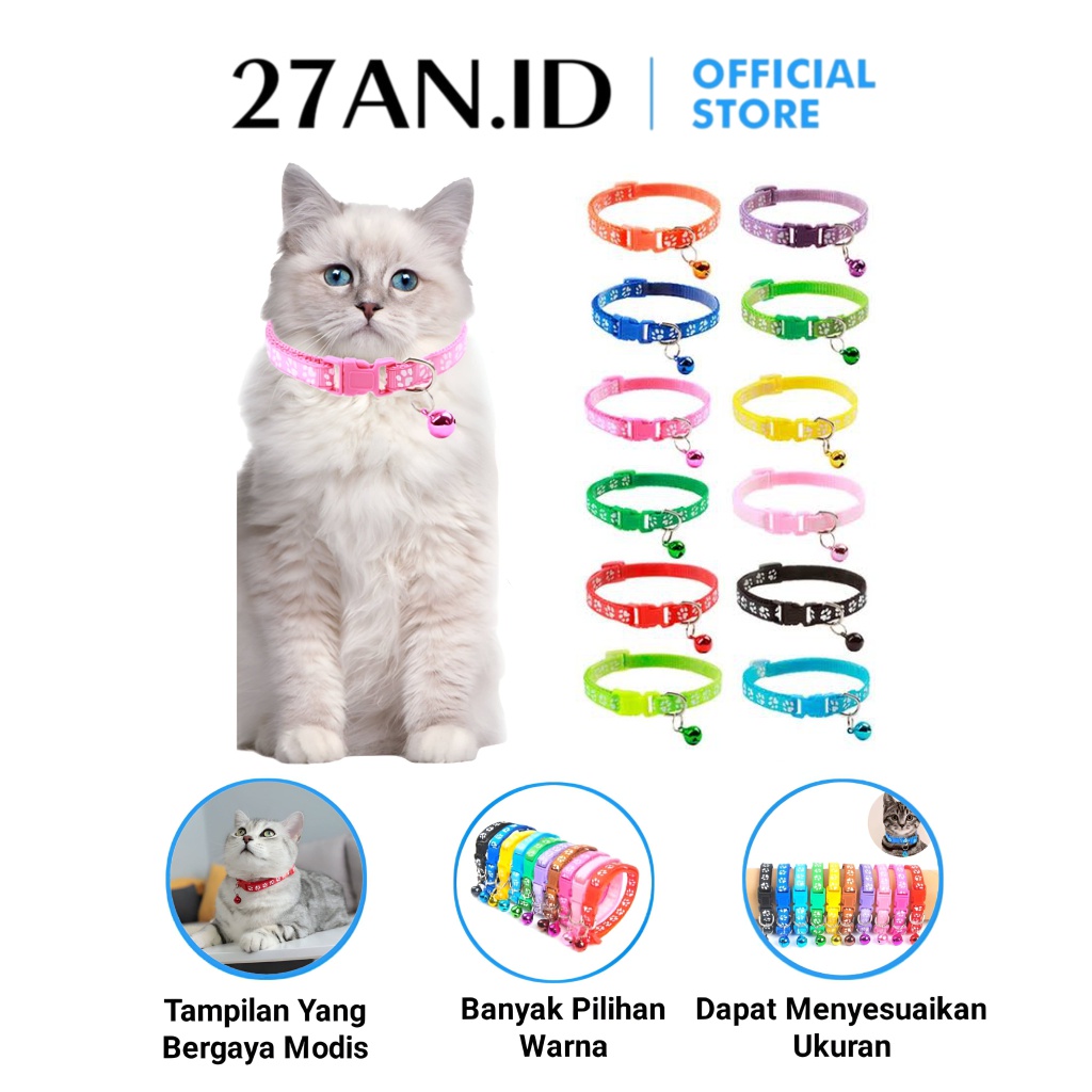 Jual Kalung Kucing Lonceng H437 Tali Leher Hewan Peliharaan lucu Cat ...