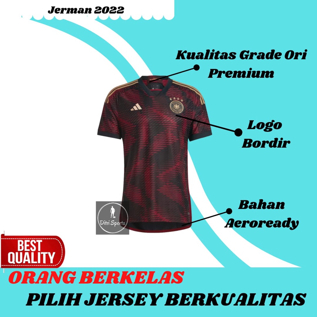 Jual Jersey Jerman Away Piala Dunia 2022 Grade Ori Impor Baju Sepak Bola Pria Terbaru | Shopee ...