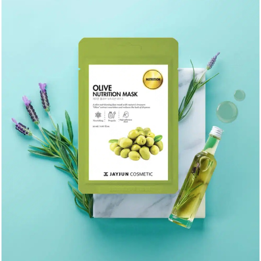Jual JAYJUN Olive Nutrition Mask Sheet Masker Korea Skincare Treatment ...