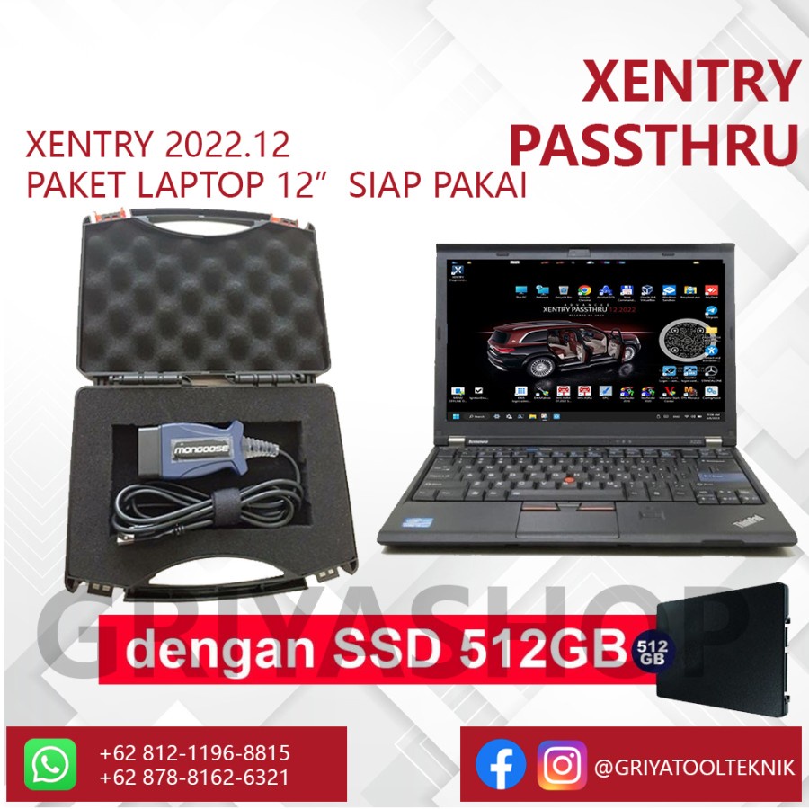 Jual Paket LAPTOP Xentry 2022.12.3 PassThru DAS SCN WIS EPC Starfinder ...