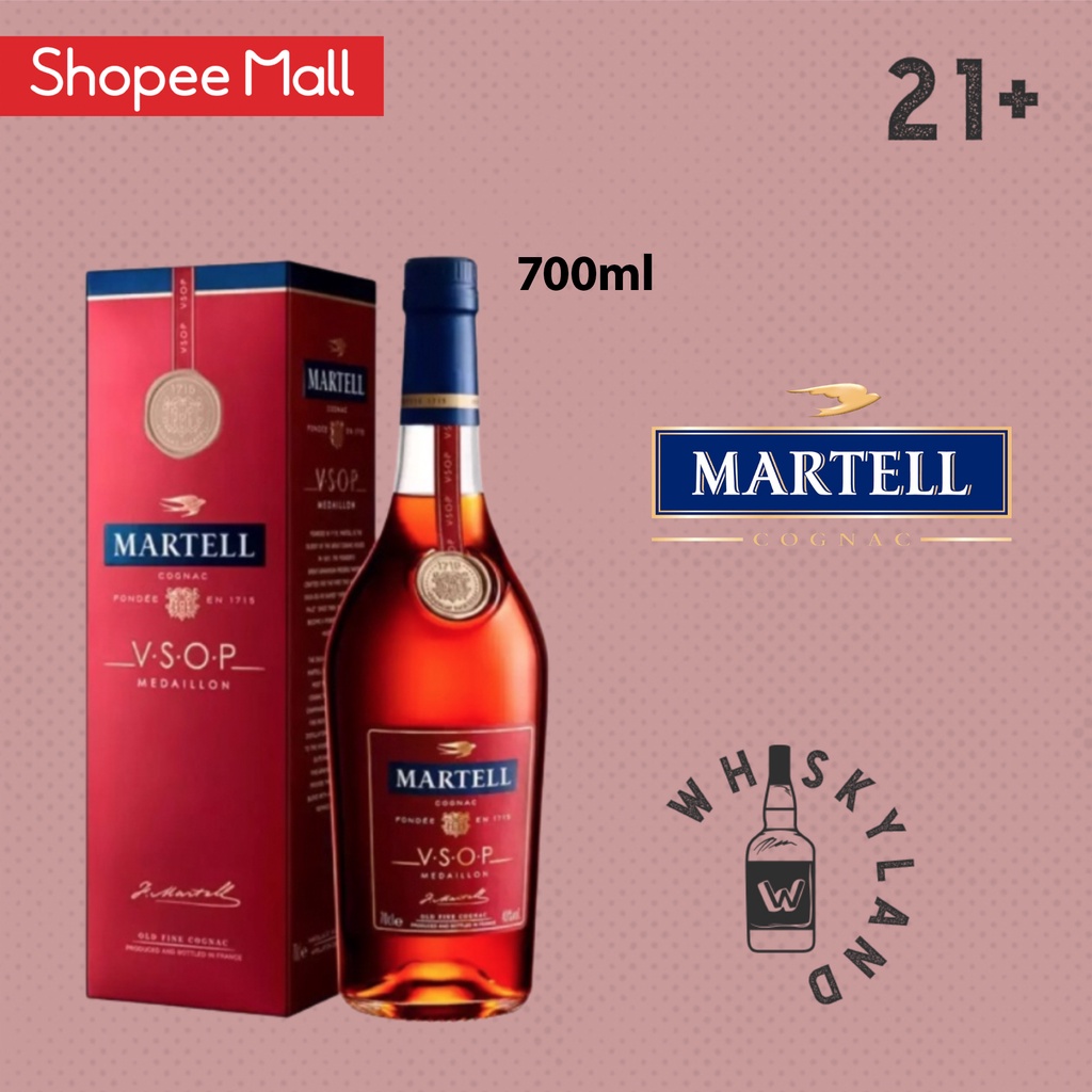 Jual Martell VSOP Medaillon Cognac 700ml | Shopee Indonesia