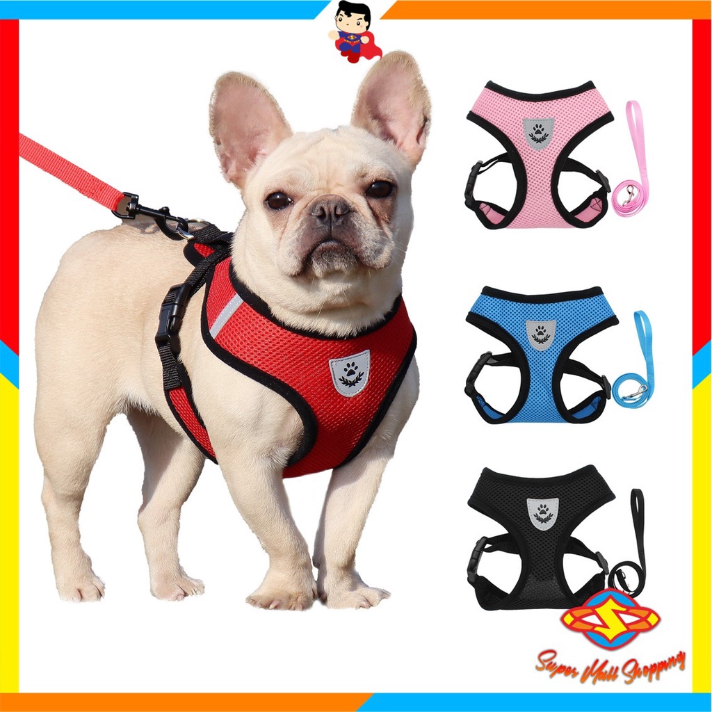 Jual SMS Rompi Harness Hewan Kucing Tali Tuntun Anjing Reflektif ...