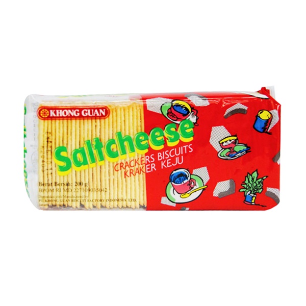 Jual KHONG GUAN SALT CHEESE CRACK 200 GR - BISKUIT | Shopee Indonesia